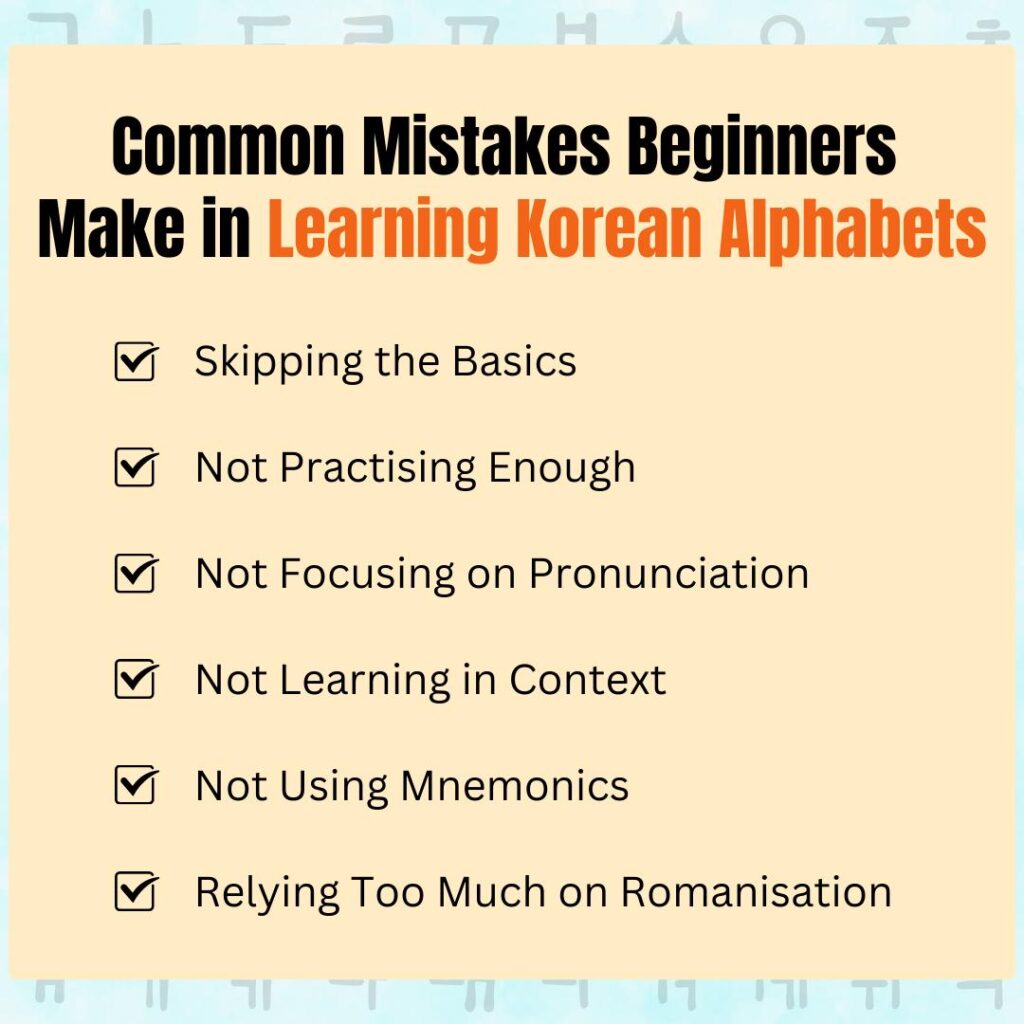 Common Mistakes Beginners Make in Learning Korean Alphabets - News Blogged